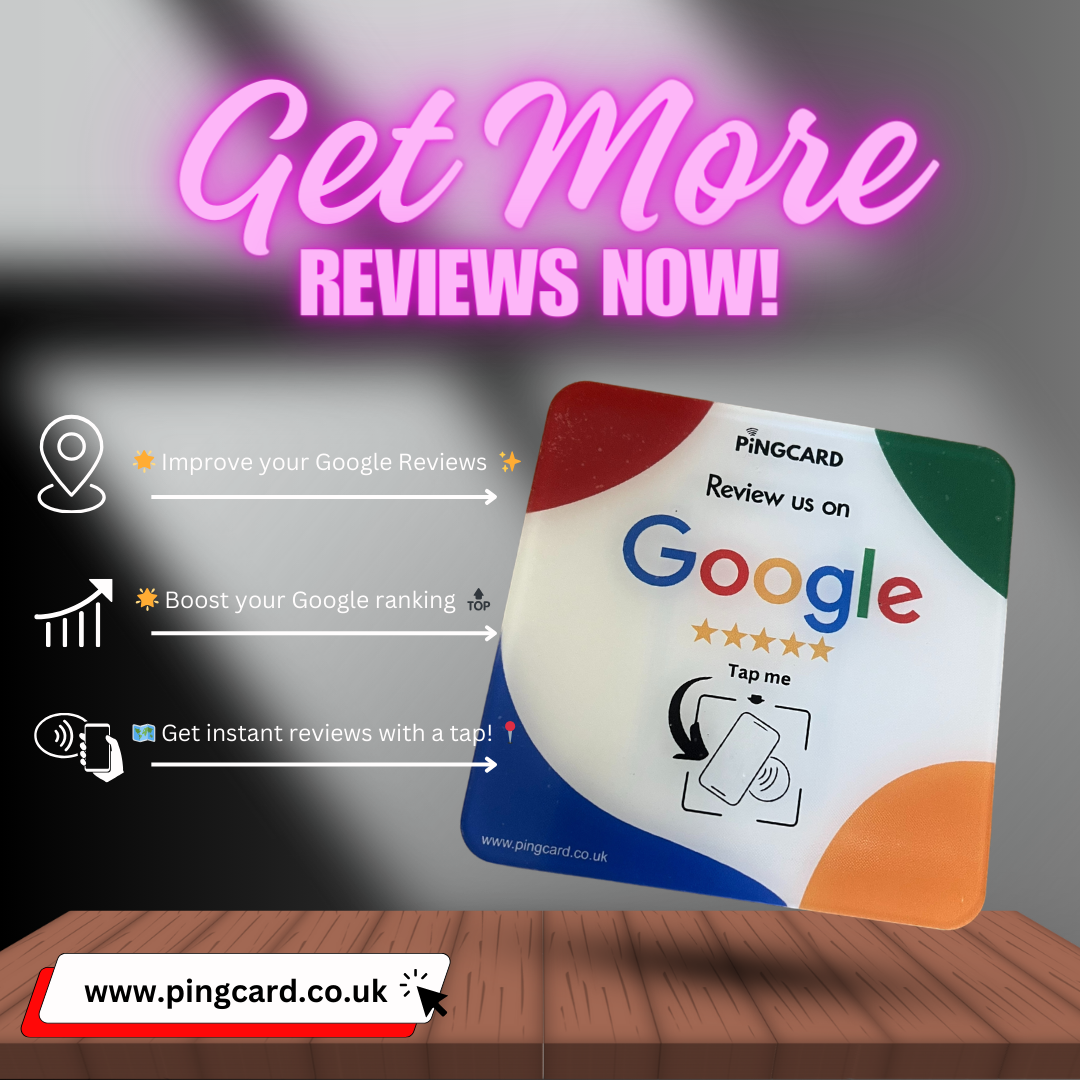 Google Review Display Plate – PiNGCARD